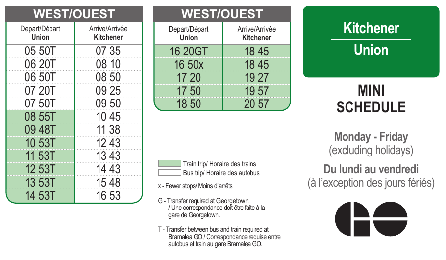 Erindale Union MINI SCHEDULE