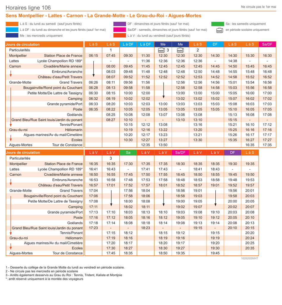 Horaires Bus Clermont Lhãrault Montpellier
